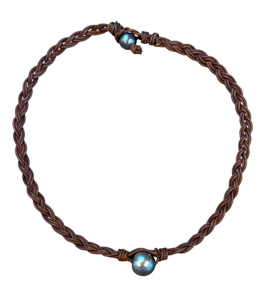 Tahitian Pearl Braided Necklace Allison Craft Designs